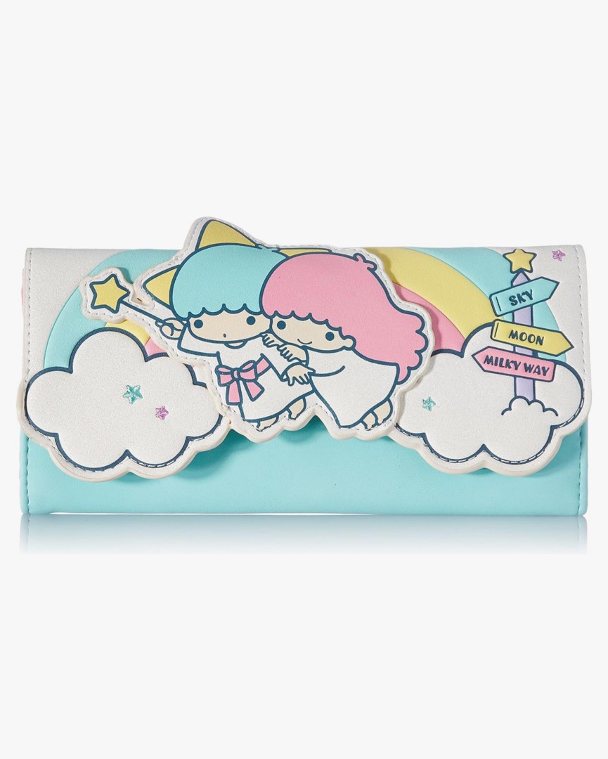 Loungefly Sanrio Hello Kitty Little Twin Stars Rainbow Cloud Tri-Fold ...