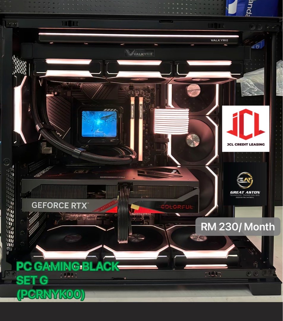 Mid Gaming PC BLACK SET WITH GAMING MONITOR INTEL, Computers & Tech ...