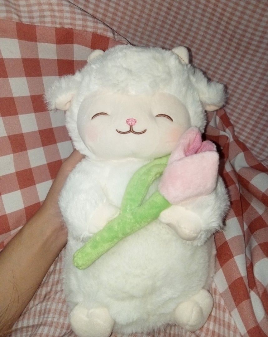 Miniso lamb tulip plush, Hobbies & Toys, Toys & Games on Carousell