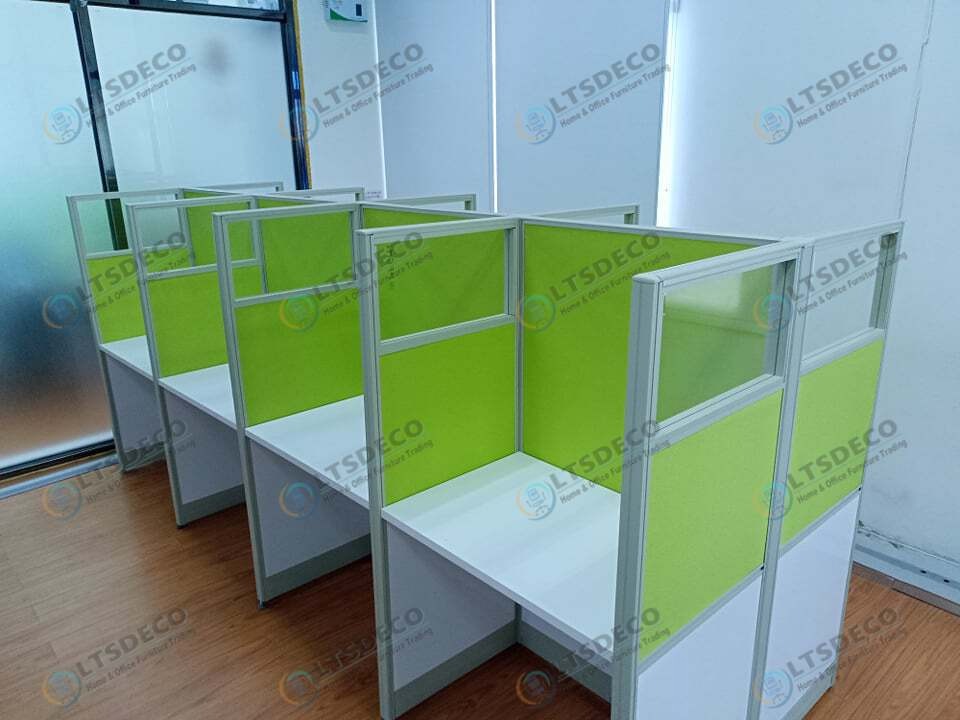 modular with glass office partition furnitures, Furniture & Home Living ...