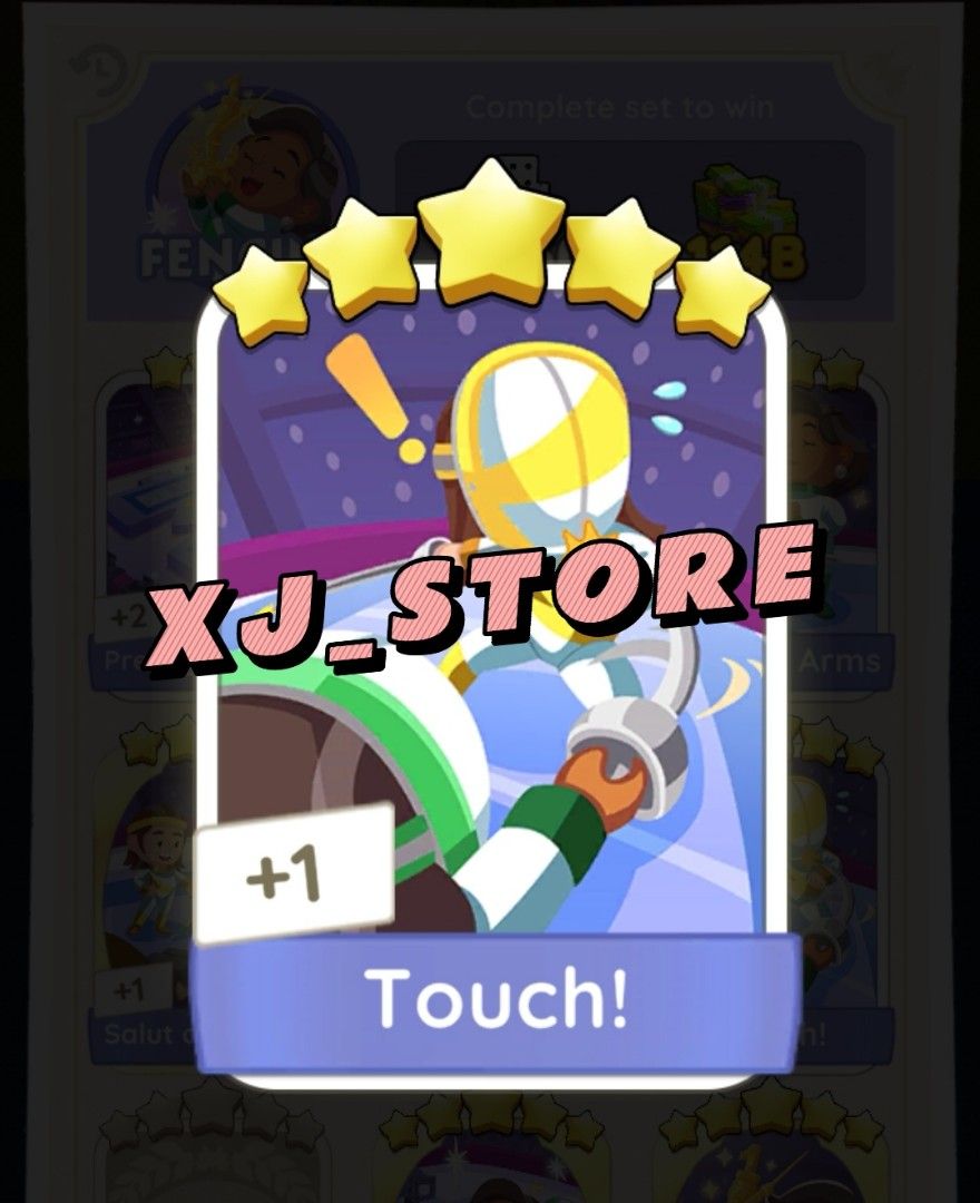 Monopoly Go 5⭐ Sticker - Touch! -, Video Gaming, Gaming Accessories, In ...