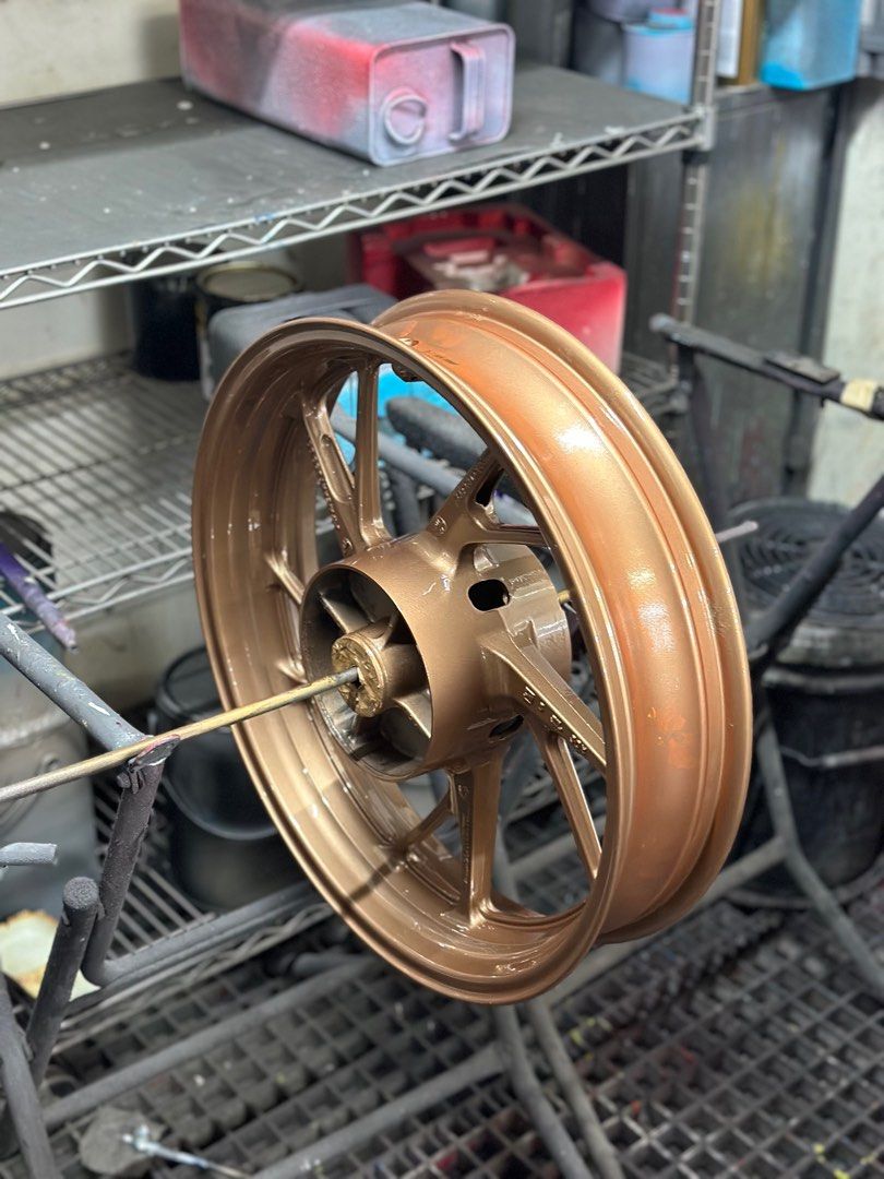 Motorcycle Rim Respray Spray Painting Services Panel Beating Rim spray ...