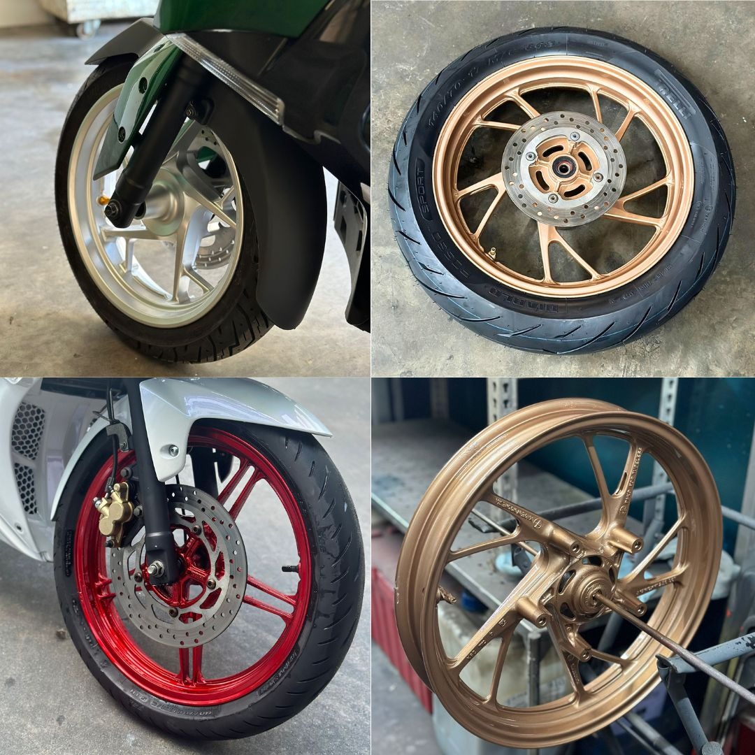 Motorcycle Rim Respray Spray Painting Services Panel Beating Rim spray ...
