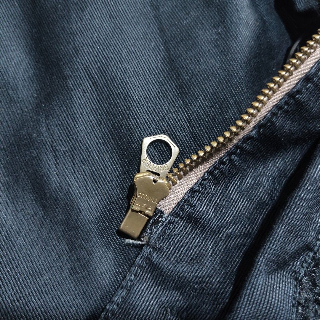 N1 Usn Deck Jacket military Zipper Scovill Gripper, Fesyen Pria ...