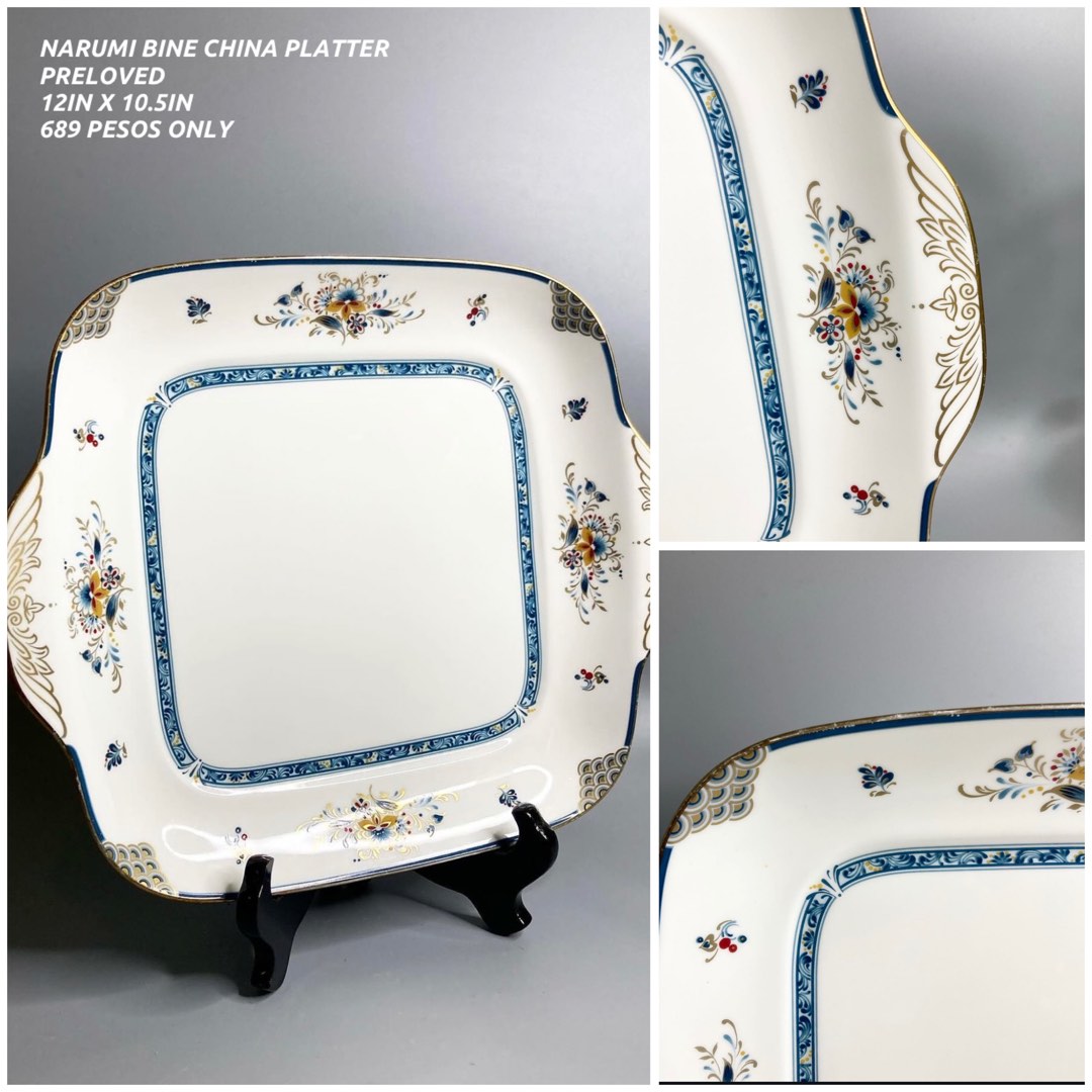 Narumi Bone China Platter, Furniture & Home Living, Kitchenware ...