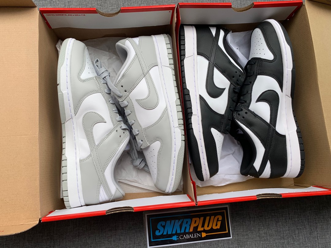 Nike Dunk Low Panda and Grey Fog, Men's Fashion, Footwear, Sneakers on ...