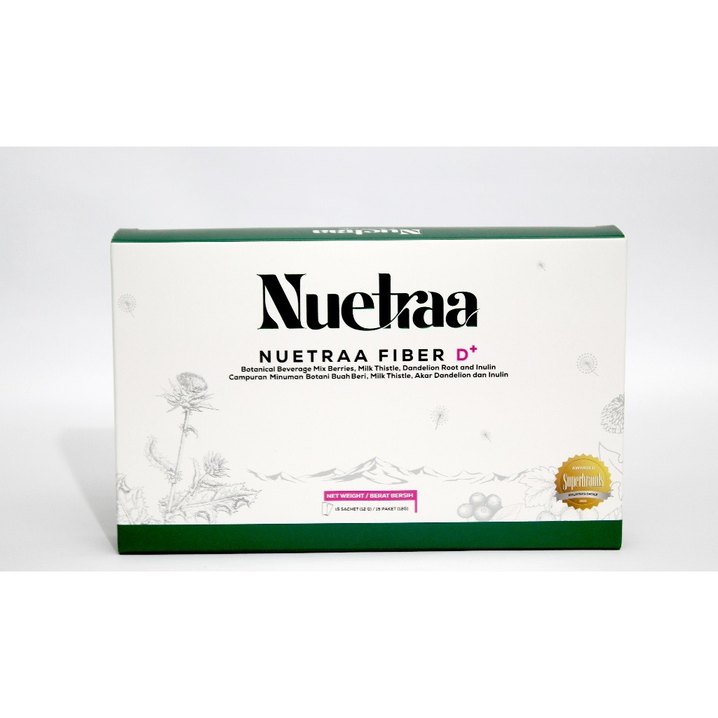 Nuetraa Fiber D+ - Fiber Detox Drink Untuk Kesihatan, Health ...