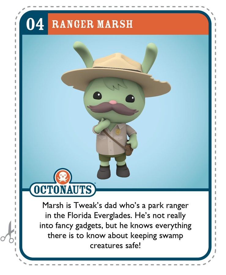 Octonauts Ranger Marsh (Tweak's Dad) Rare Magazine Toy, Hobbies & Toys ...