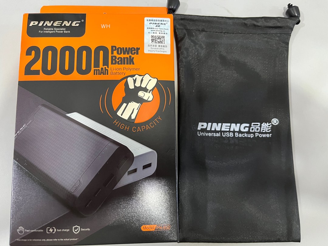 Pineng Power Bank 20000 mah, Mobile Phones & Gadgets, Other Gadgets on ...