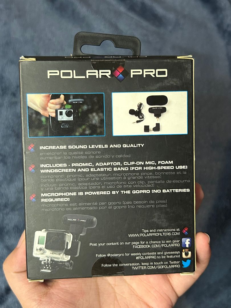 Polar Pro GoPro Microphone Kit (UNTESTED), Audio, Microphones on Carousell