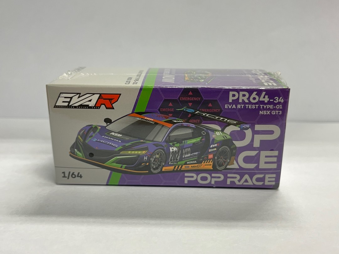 Pop race Eva RT test NSX GT3 EVO22 Racing Team Honda size like 1:64 ...