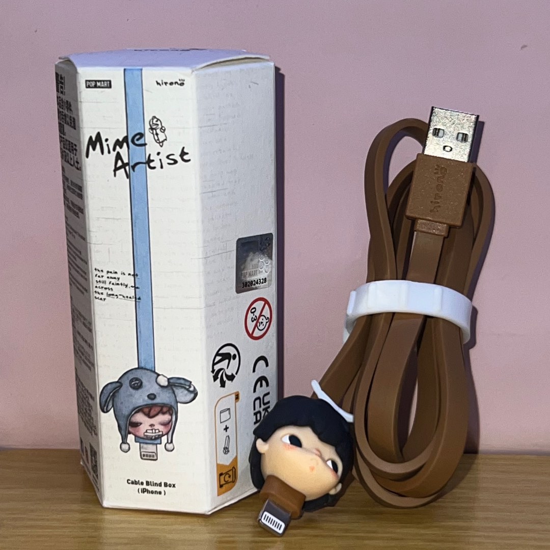 Popmart Hirono Mime Cable (Lightning Cable) — Patience, Mobile Phones ...