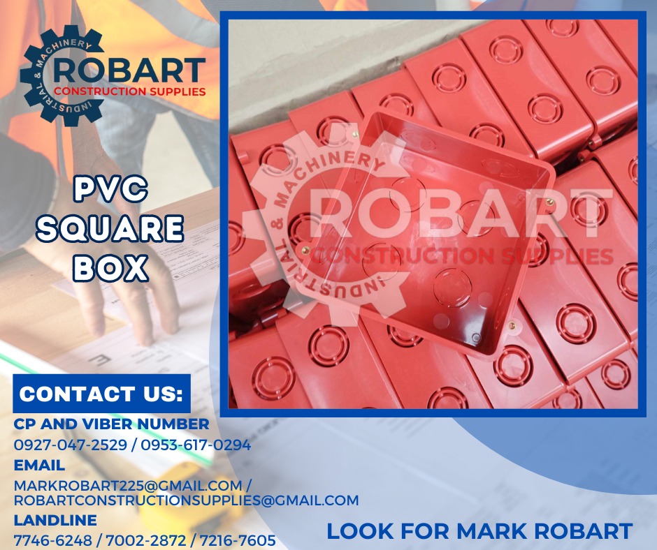 PVC Square Box, Commercial & Industrial, Construction Tools & Equipment ...