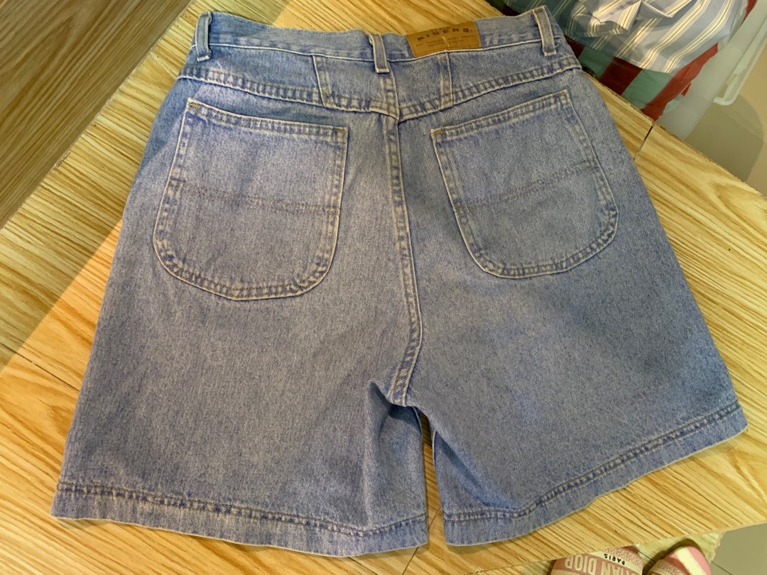 RIDER LIGHT WASH JORTS, Men's Fashion, Bottoms, Shorts on Carousell