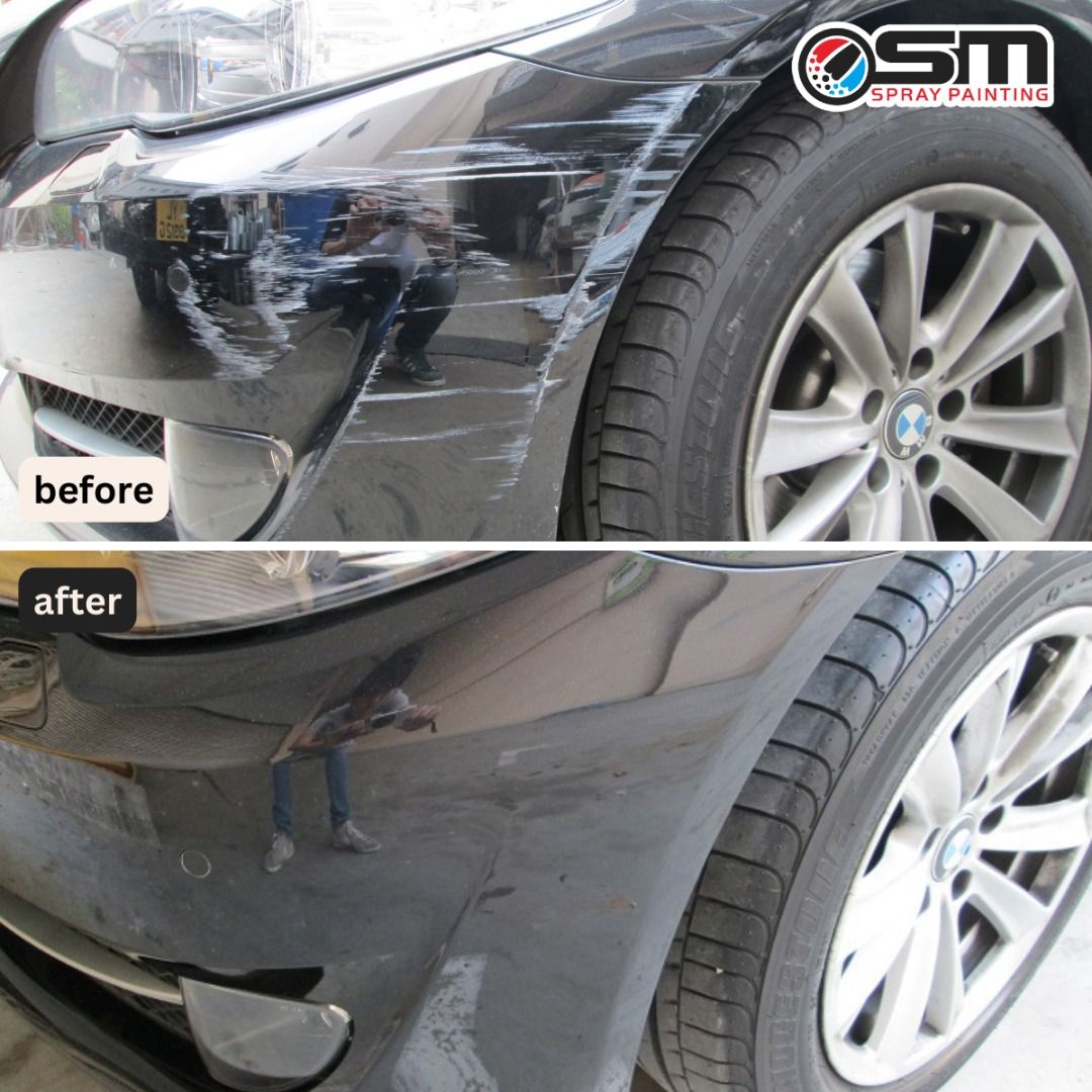 Scraped Bumper | Curb Rash | Repair Works for Car | Car Respray | Panel ...