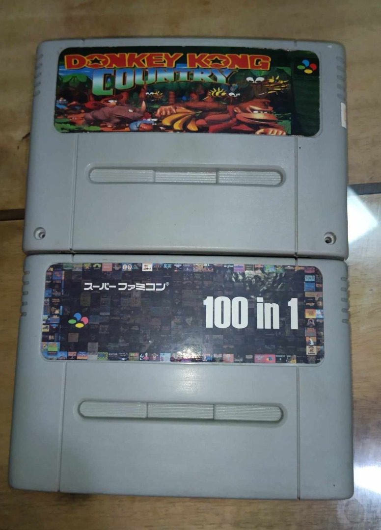 SFC Super Famicom 100 in 1 Games Multicart and Donkey Kong Country ...