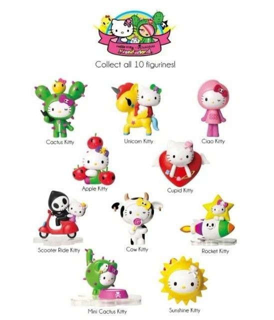 Shell Hello Kitty x Tokidoki Complete set with Display Casing, Hobbies ...
