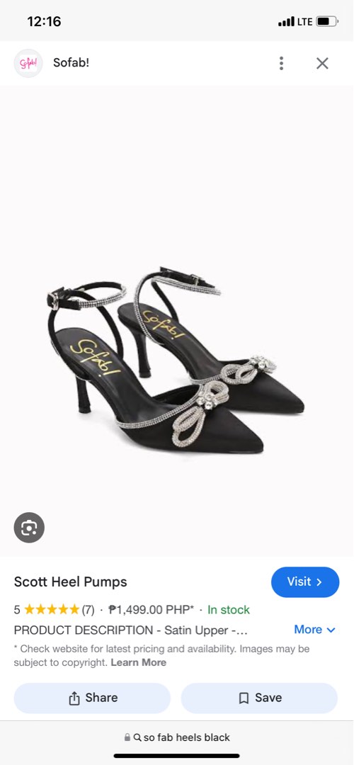 So Fab Scott Heels, Women's Fashion, Footwear, Heels on Carousell