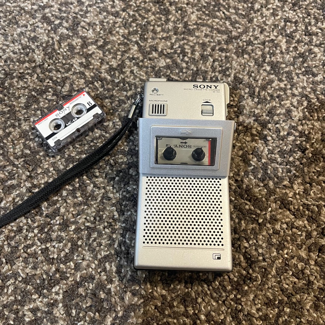 SONY MICRO CASSETTE-CORDER M-101, Audio, Voice Recorders on Carousell
