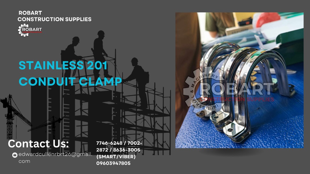 stainless 201 conduit clamp 80mm (3"), Commercial & Industrial ...