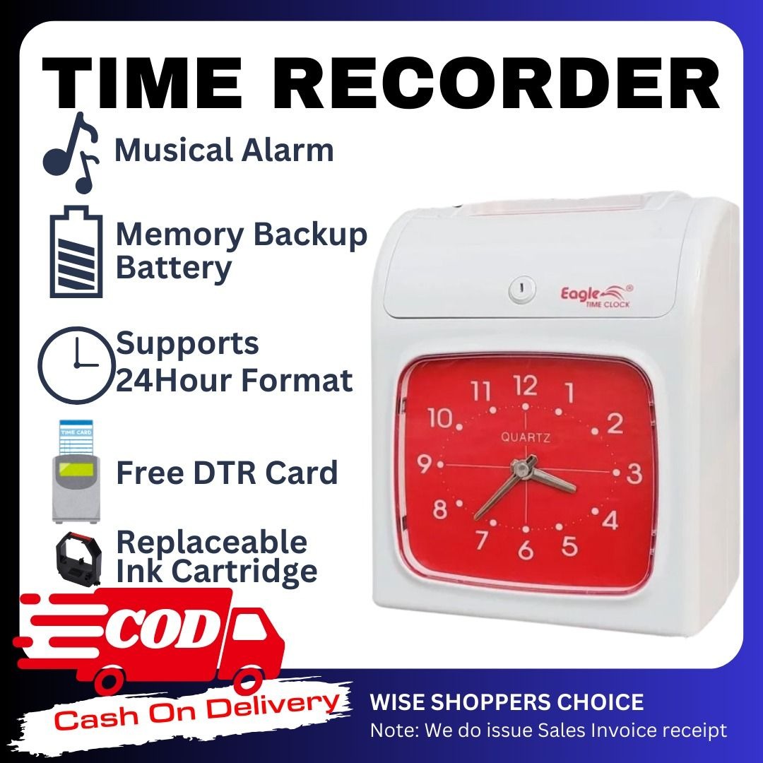 Time recorder, Bundy clock machine, Payroll machine, Computers & Tech ...