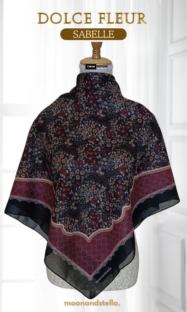 Tudung Bawal Vintage Style Moonandstella Shawlpublika Dolce Fleur ...