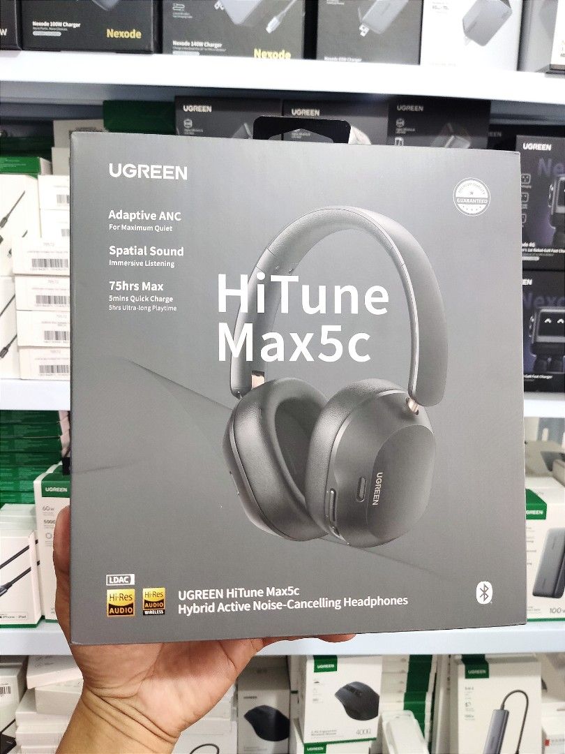 Ugreen HiTune Max5c ANC Wireless Bluetooth 5.4 Headphones Noise Cancellation, Audio, Headphones ...