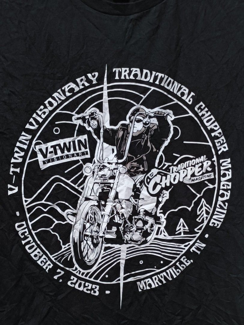 V-TWIN TRADISIONAL CHOPPER MAGAZINE TSHIRT, Men's Fashion, Tops & Sets ...