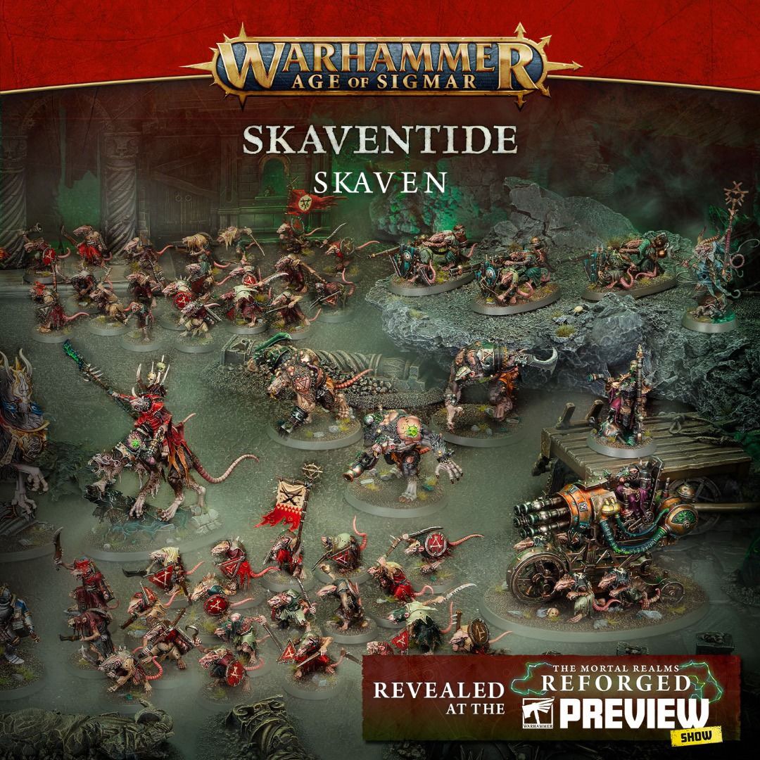 Warhammer Age of Sigmar Skaventide Skaven half boxset, Hobbies & Toys ...