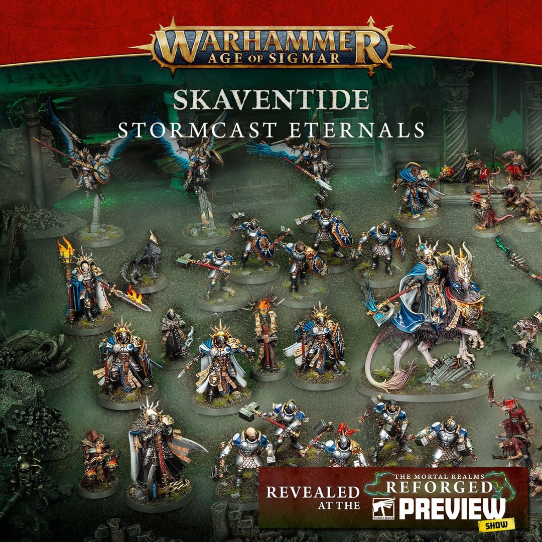 Warhammer Age of Sigmar Skaventide Stormcast Eternals half, Hobbies ...