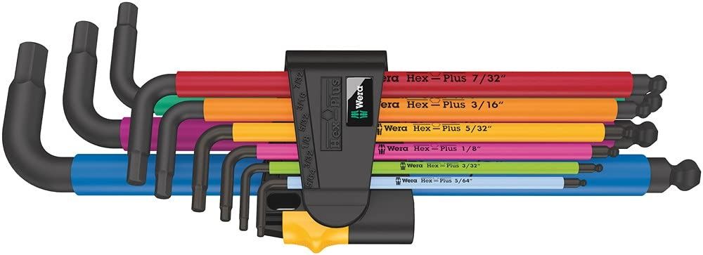 Wera Allen Keys Set 9 piece L Shape Metric Hex Key Set, 1.5 → 10mm ...