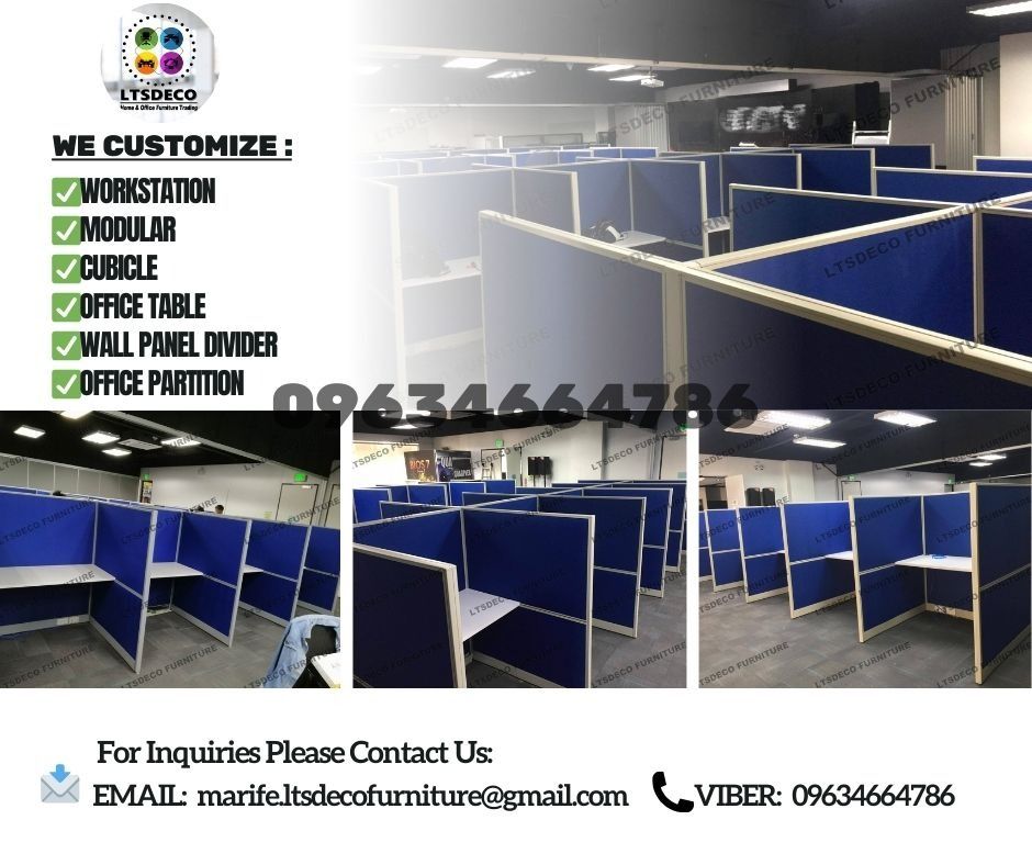 WORKSTATION TABLE OFFICE PARTITIONS, Furniture & Home Living, Office ...