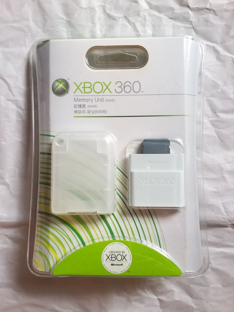 XBOX 360 Memory Unit (64MB), Video Gaming, Video Games, Xbox on Carousell