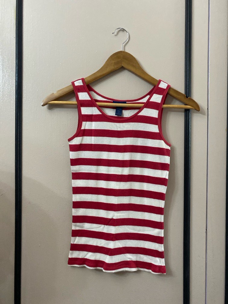 Y2K TOP| RED AND WHITE SLEEVELESS TOP| SUMMER TOP | BEACH TOP | ELEGANT ...
