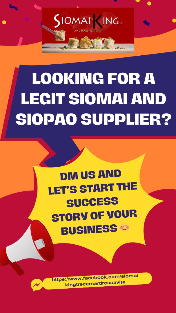 Your Trusted Siomai & Siopao Supplier! - SIOMAI KING TRECE, Food ...