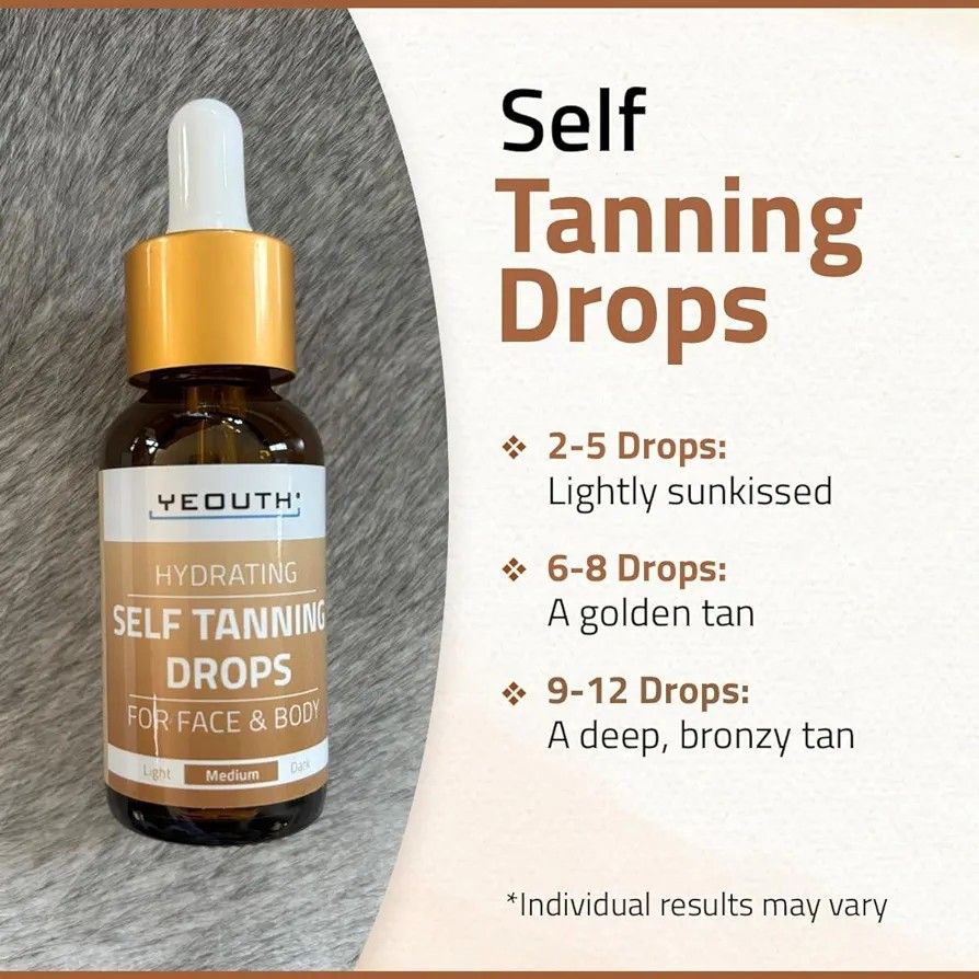 2024 Face Tanning Drops to Add to Moisturizer, Quick Tan Drops, Self ...