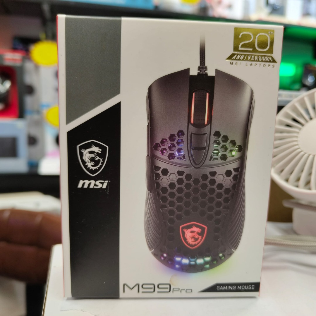 ＜荃灣門市現貨＞全新行貨 MSI M99 PRO 遊戲滑鼠 電競 有線 6200DPI 8個自訂鍵 RGB燈效 開孔超輕設計 110G重量, 電腦＆科技, 電腦周邊及配件, 電腦滑鼠及相關產品 ...