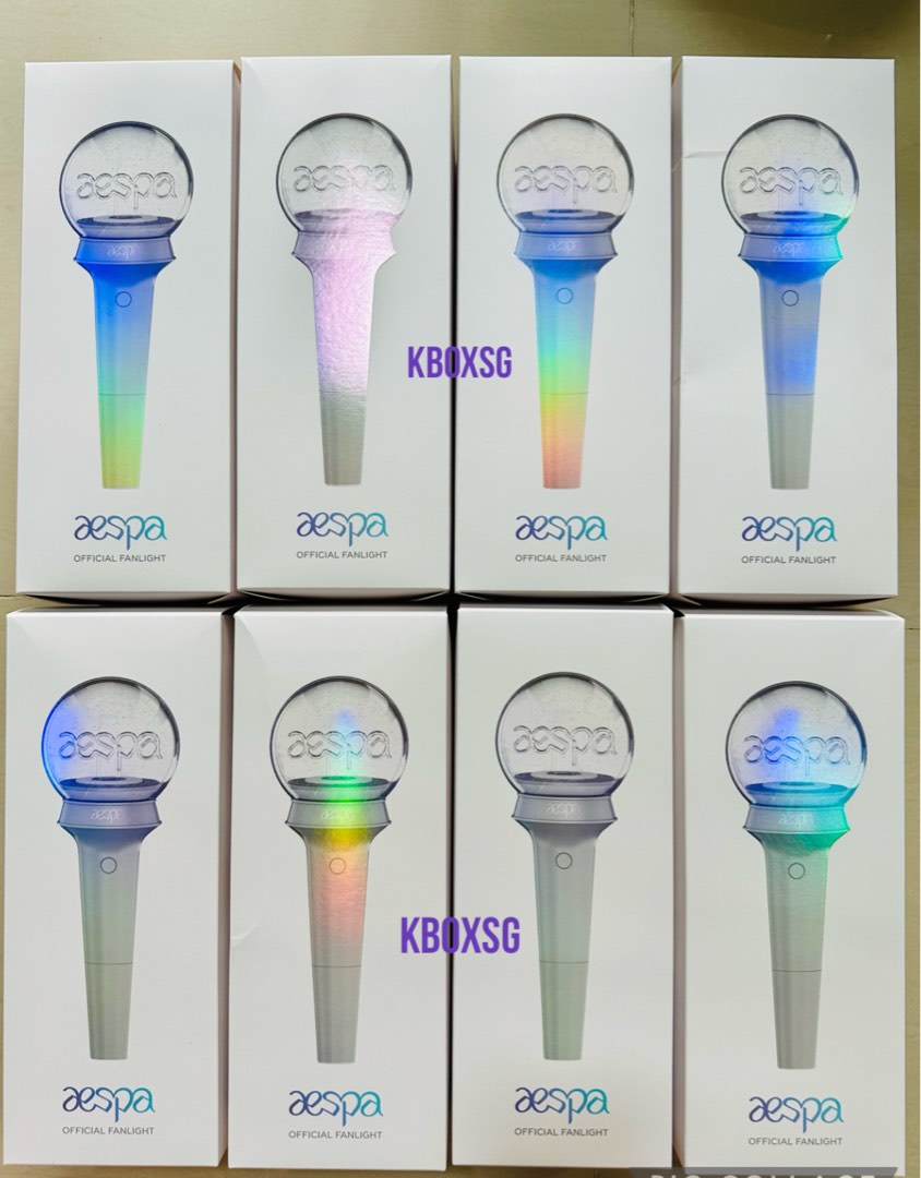 PREORDER ONLY+ SMTOWN PHOTOCARD - OFFICIAL AESPA LIGHTSTICK/ AESPA FANLIGHT / AESPA LIGHT STICK ...
