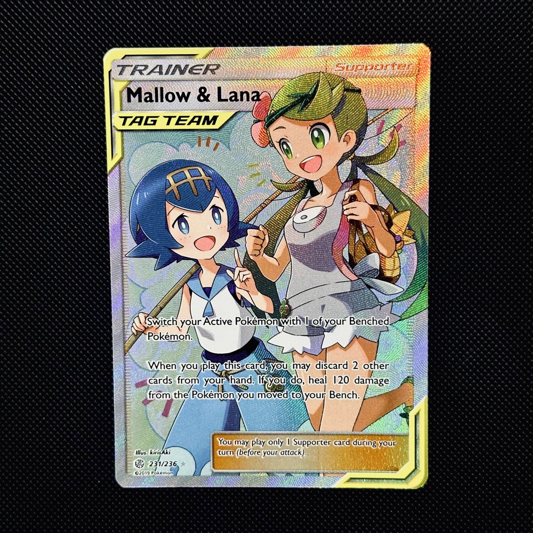 ⚡️ TCG POKEMON ⚡️ - Mallow & Lana - 231/236 - Full Art Ultra Rare ...