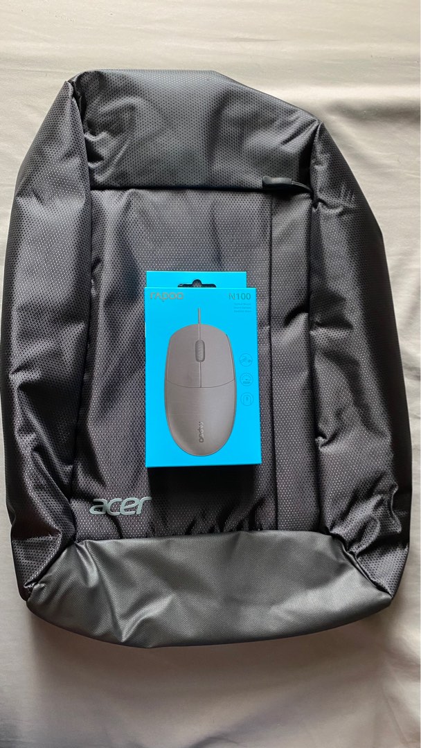 Acer laptop backpack with free mouse, Men's Fashion, Bags, Backpacks on ...