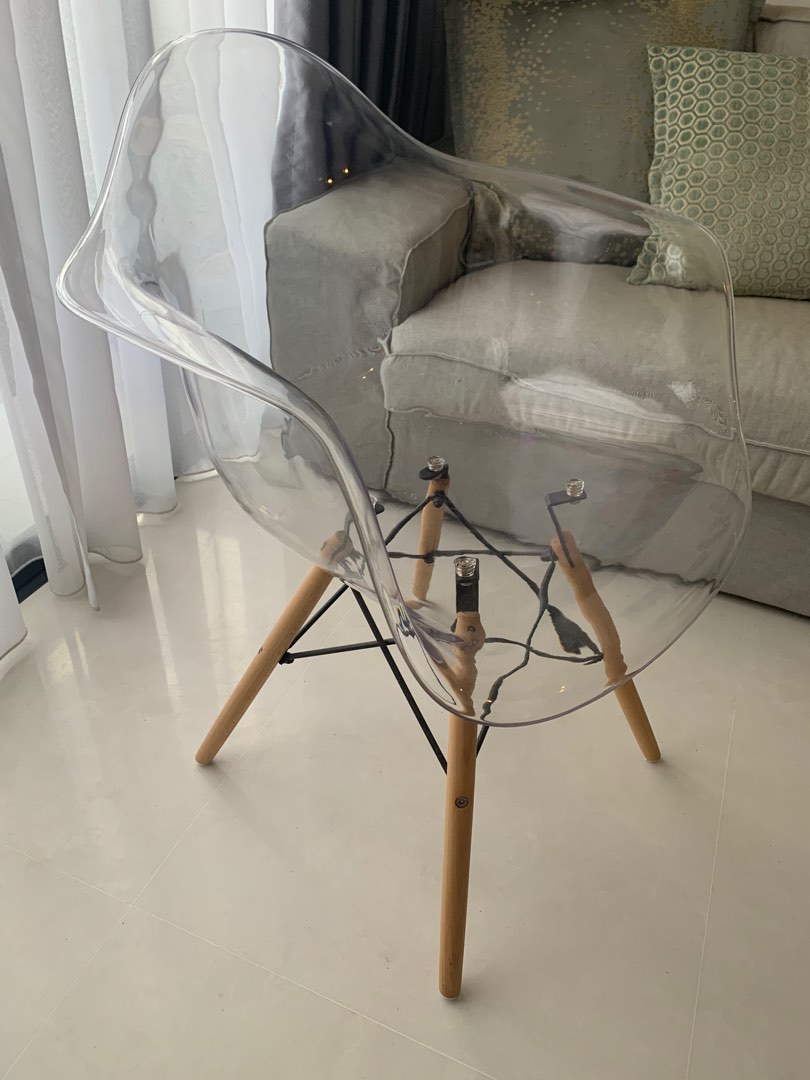 Acrylic chair - hipvan Lars chair, Furniture & Home Living, Furniture ...