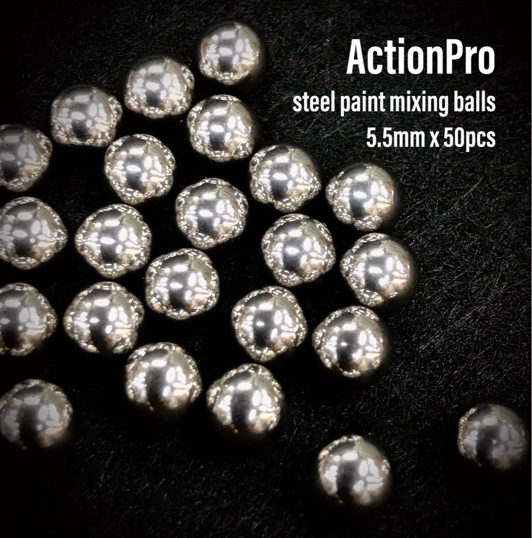 Actionpro Steel Paint Agitator/Mixing Balls x 50, Hobbies & Toys ...