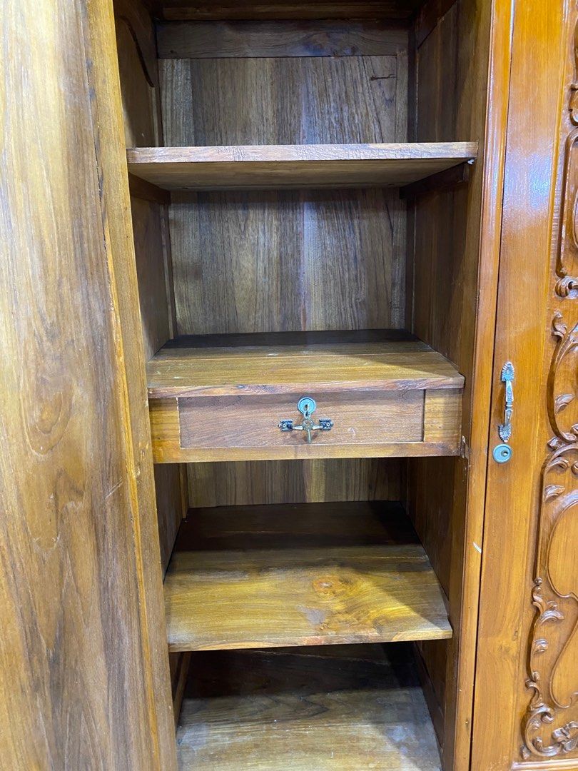 Almari Jati Muda, Furniture & Home Living, Furniture, Other Home ...