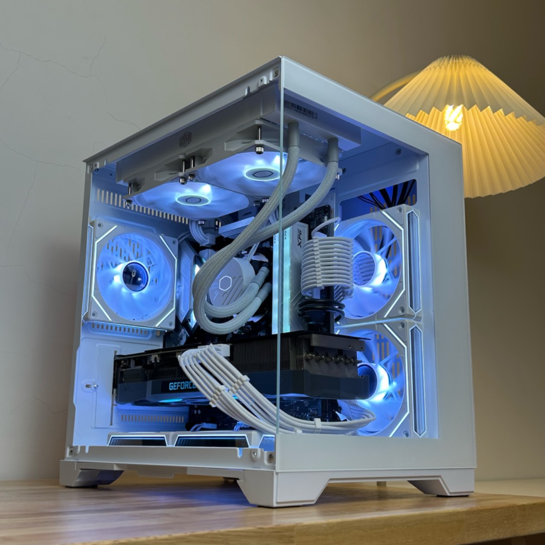 AMD Ryzen 5 5600 + RTX 3080 | Black & White Dual Glass Gaming PC | New ...