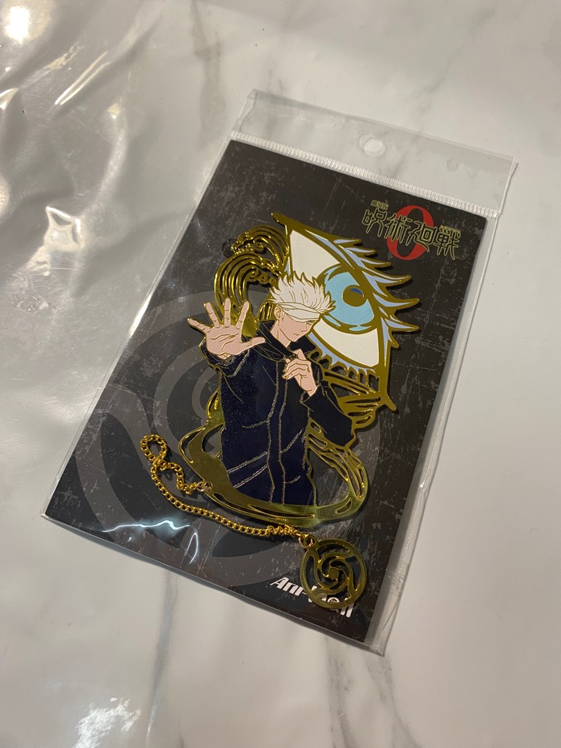 Ani-Mall Gojo Satoru Gold Bookmark - Jujutsu Kaisen : 0 ver, Hobbies ...
