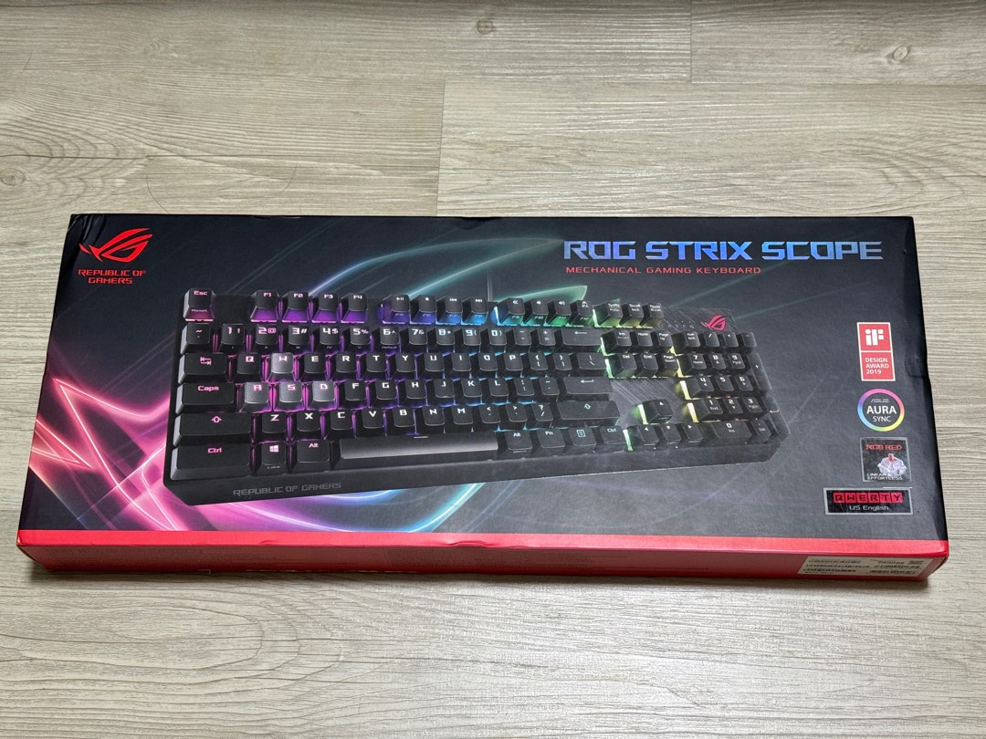Asus rog strix scope mechanical gaming keyboard (red), Computers & Tech ...