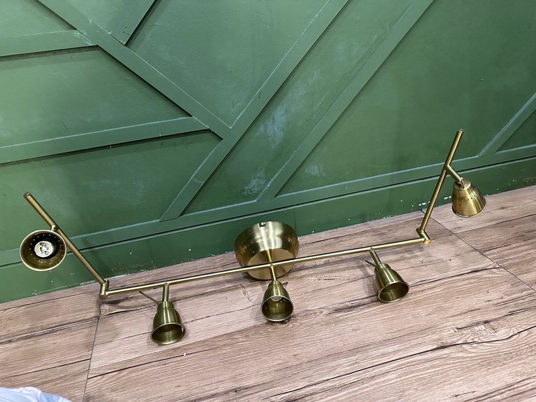 BAROMETER Ceiling track Light / Track Light 5 Bulbs , 5-spots Gold ...