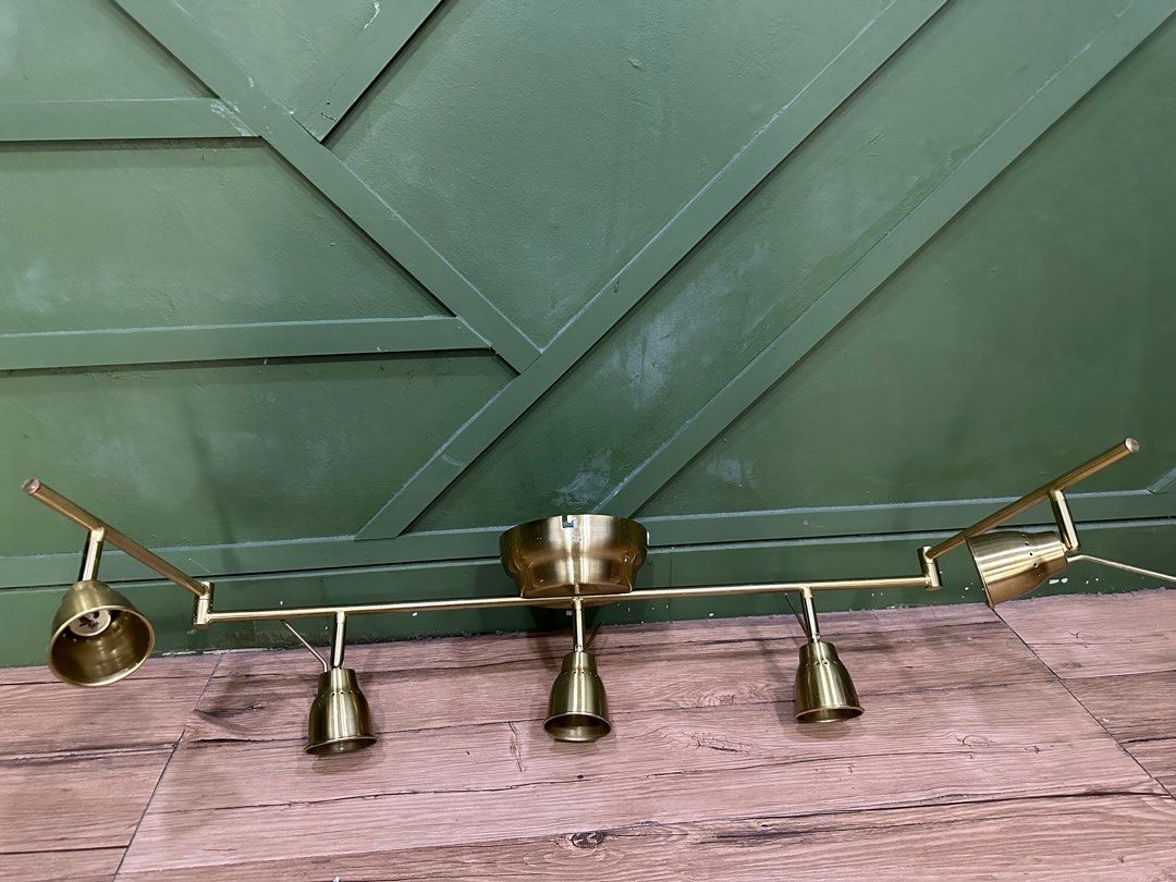 BAROMETER Ceiling track Light / Track Light 5 Bulbs , 5-spots Gold ...