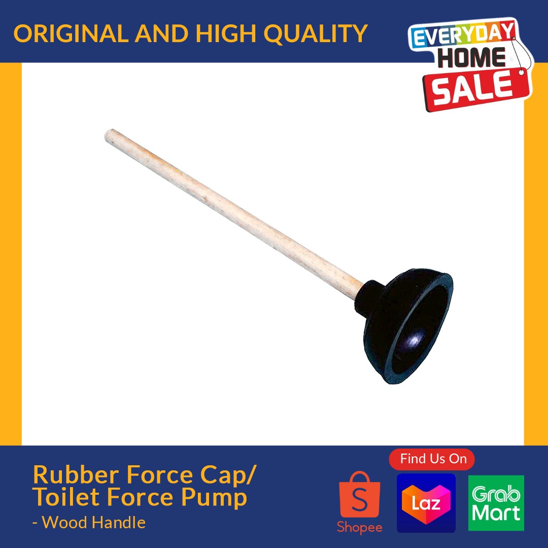 Black Rubber Force Cap / Toilet Pump, Furniture & Home Living, Bathroom ...
