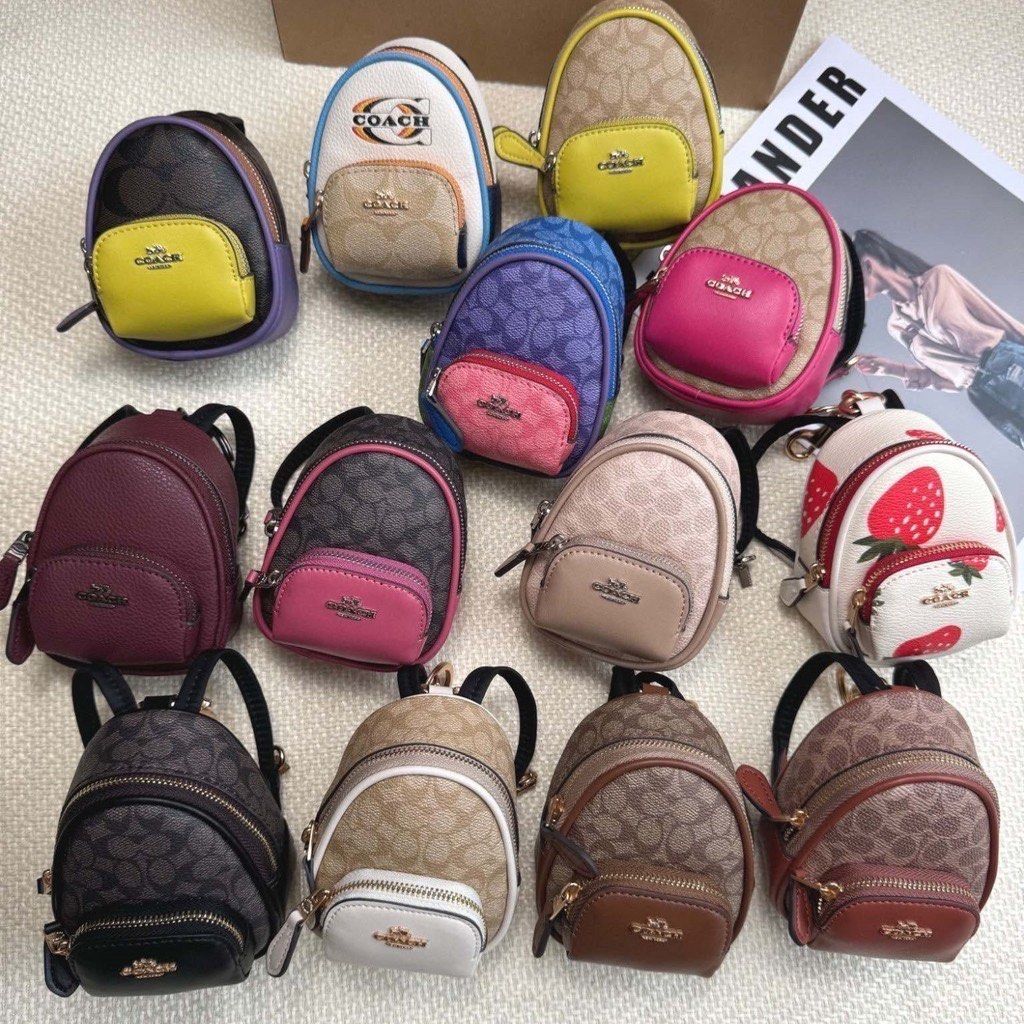 Coach Mini Court Backpack Bag Charm, Women's Fashion, Bags & Wallets ...